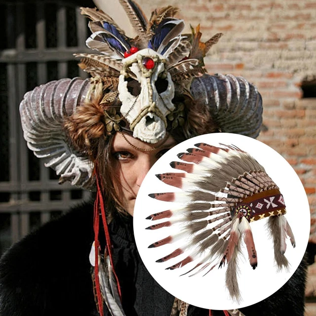 AMERICAN CHIEF INDIAN Native Hat Photo Props Feather Headdress for ...