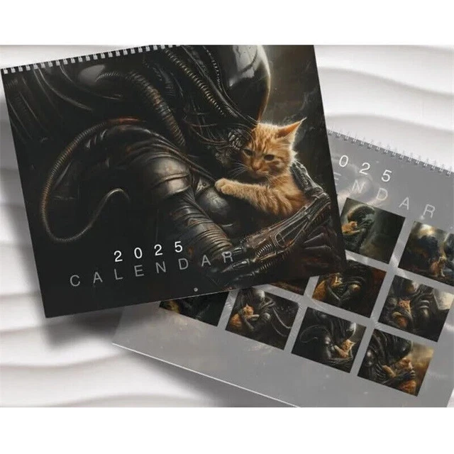XENOMORPH ALIEN X Jonesy Cat 2025 Wandkalender Monatlicher Planer DE ...