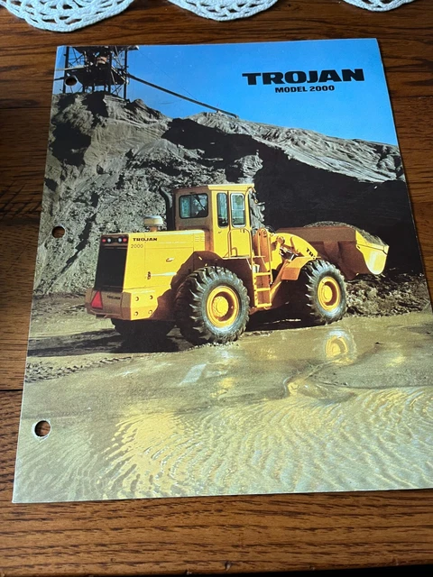 TROJAN MODEL 2000 Wheel Loader Brochure FCCA £20.96 - PicClick UK