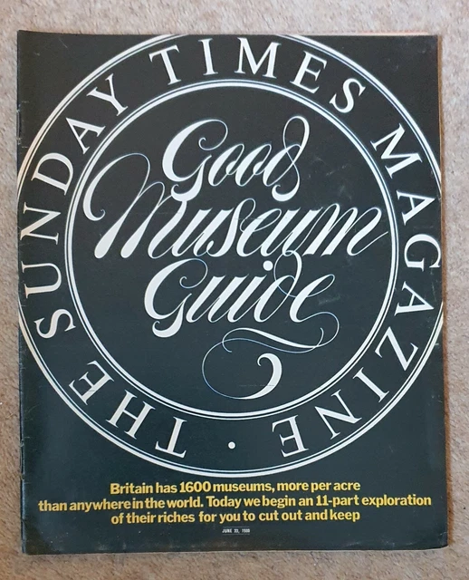 SUNDAY TIMES MAGAZINE - June 22, 1980 - British Museums ; Bjorn Borg £6 ...