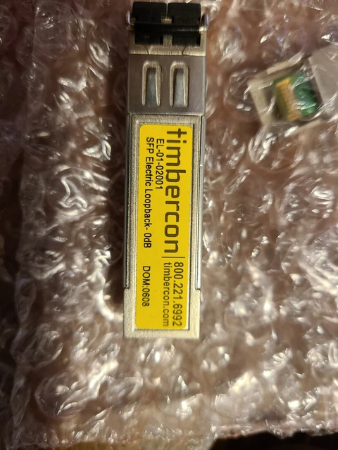 TIMBERCON EL-01-02001 SFP ELECTRIC LOOPBACK-0dB $6.50 - PicClick