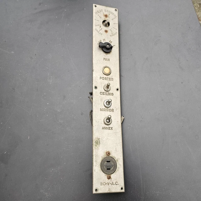 ANTIQUE ELEVATOR HEAT Control Panel Porter Call Button Ceiling ...