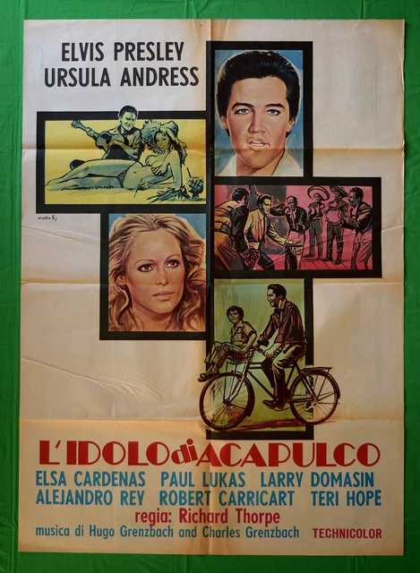 AFFICHE 2F L'IDOLE D'Acapulco Elvis Presley Ursula Andress Thorpe A03 ...