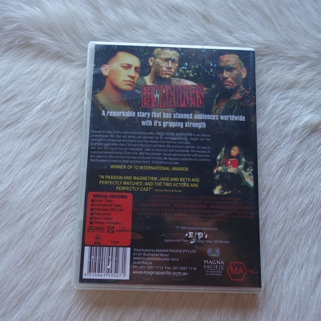 ALAN DUFF ONCE WERE WARRIORS Movie Dvd Maori Movie New Zealand Movie £7 ...
