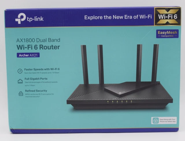 TP-LINK AX1800 WIFI 6 Router V4 (Archer AX21) Dual Band Wireless ...