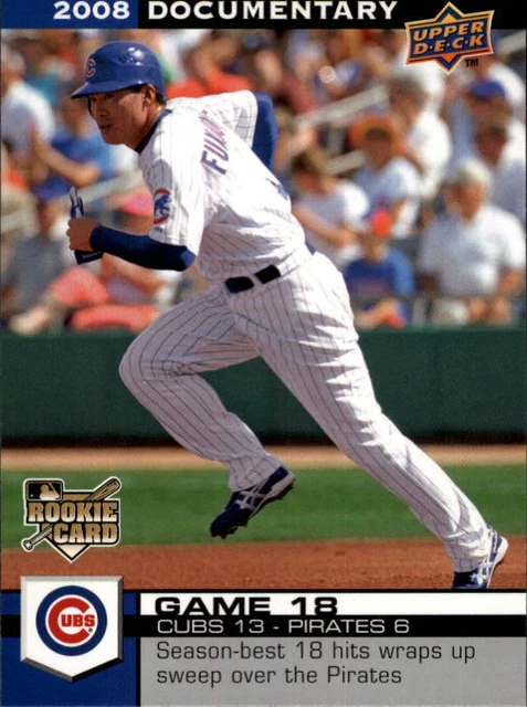 2008 UPPER DECK documentaire Cubs Baseball #358 Kosuke Fukudome recrue ...