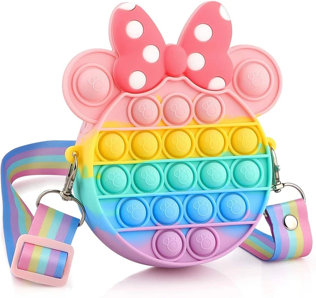 SAC POP IT Fidget Toys Popit Sac à Bandoulière pour Filles 2 en 1 Pop ...