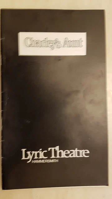 THEATRE PROGRAMME CHARLEY'S Aunt Griff Rhys Jones Anita Dobson Terance ...