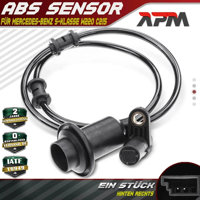 SENSORE ABS CONTAGIRI Posteriore Destra per Mercedes-Benz CLASSE W220 ...