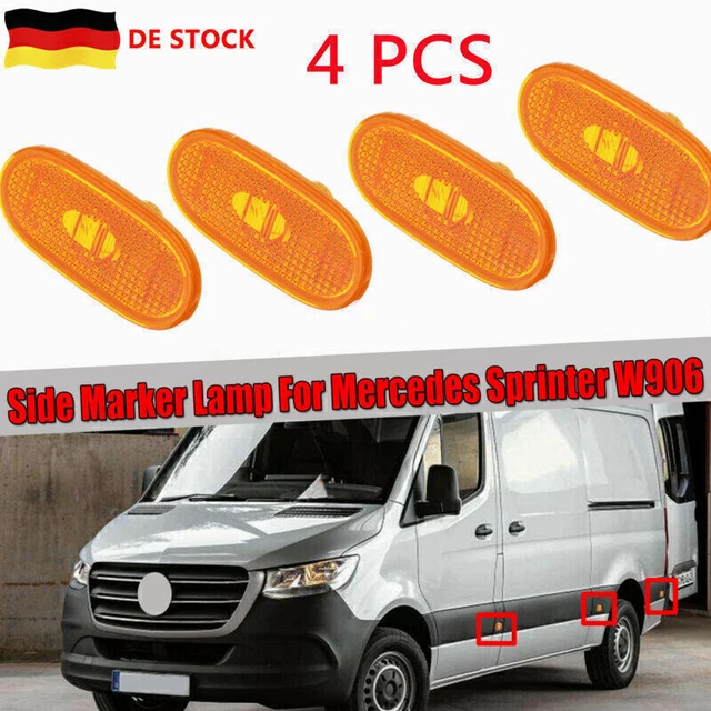 4 X FÜR Mercedes Sprinter 906 Seitenblinker Licht Bernstein 0038202956 ...