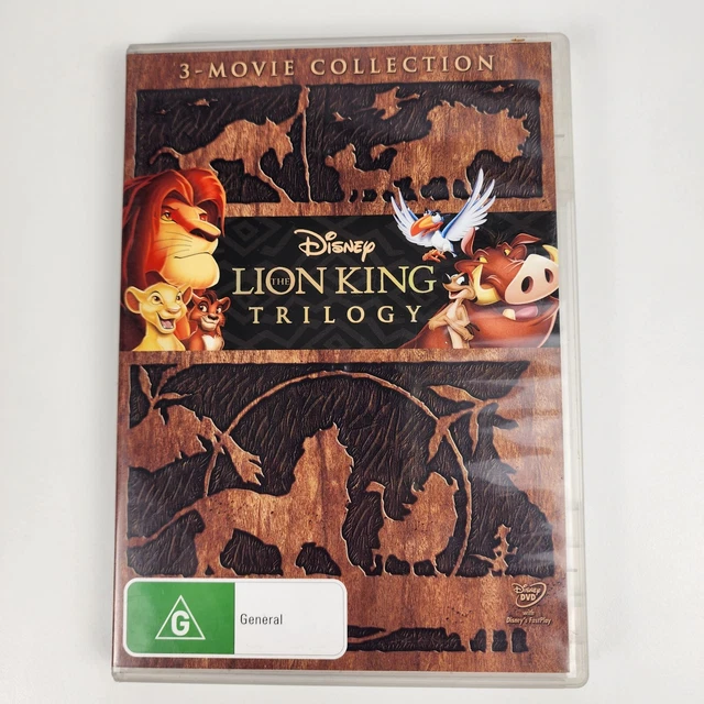 THE LION KING Trilogy DVD 3 disc box set Animated Rated G Region 4 PAL ...
