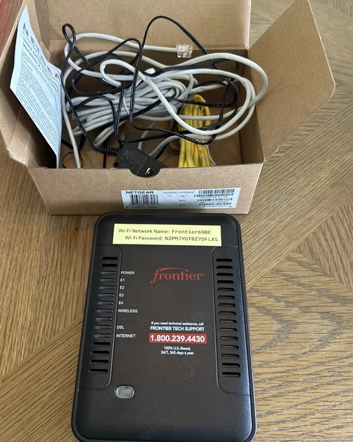 NEW FRONTIER NETGEAR DSL Modem with WiFi ADSL2+ Router Model D2200D ...
