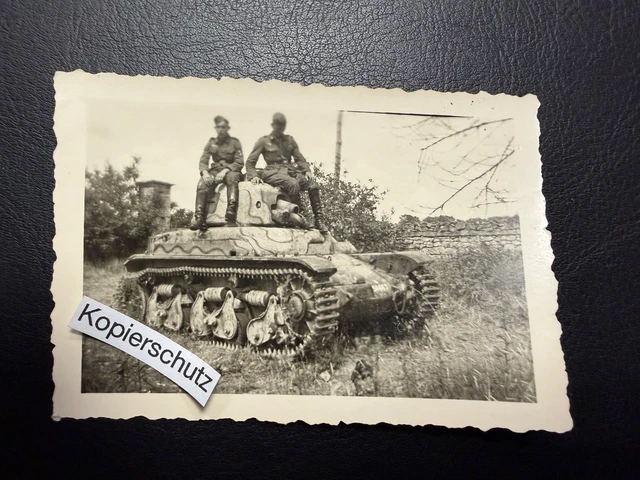 ALTES FOTO-PANZER-TANK-TARN-CAMO-WW2 EUR 9,99 - PicClick DE