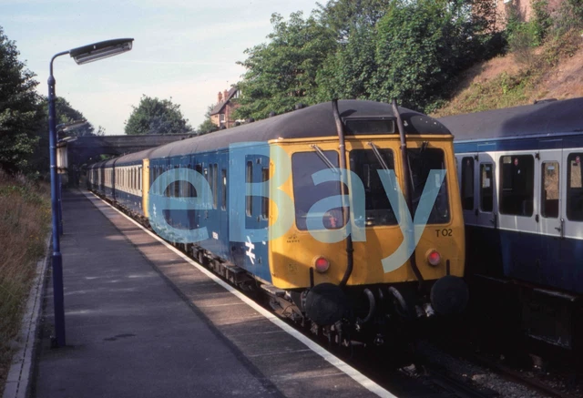 35MM RAILWAY SLIDE of Class 122 DMU 975540 @ Graveley Hill Copyright to ...