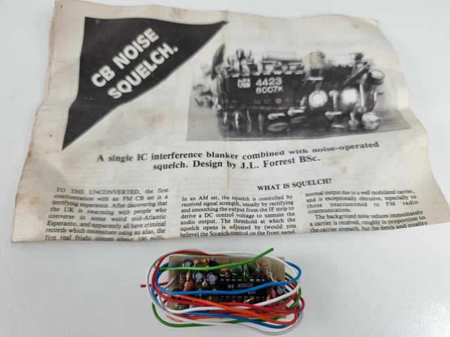 SCHEDA DI INTERFACCIA IC vintage 4435 CB Radio Rumore Squelch 2030K EUR ...