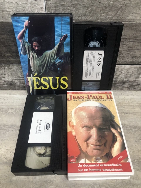 LOT OF 2 Religion VHS Tapes French Jésus, Pape Jean-Paul 2 $19.49 ...