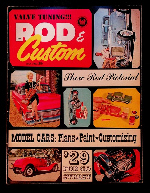 ROD & CUSTOM Magazine July 1962 Vintage Classic Hot Rod Car Photos ...
