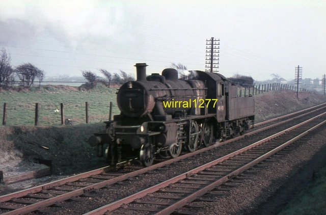 ORIGINAL RAILWAY SLIDE LMS 2MT 46486 at Morecambe South Jnc 10.65 £4.99 ...