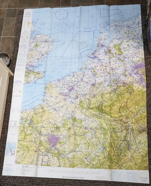 TACTICAL PILOTAGE CHART TPC E-2D North West Europe Large Scale Map COLD ...