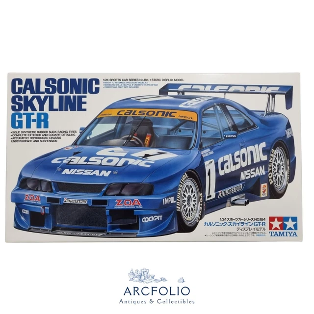 1:24 SCALE TAMIYA Nissan Skyline R33 GTR Calsonic JGTC Race Car Model ...