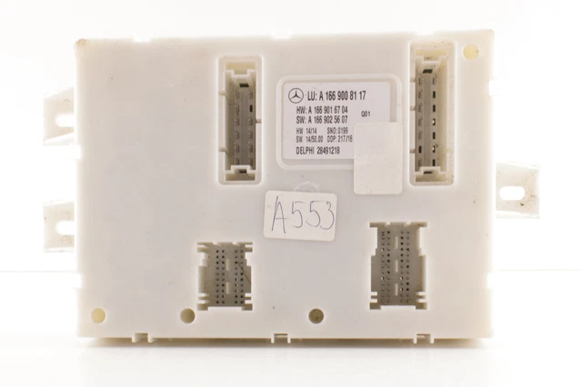 MERCEDES W166 X166 Ml Gl Gls Gle Rear Sam Control Unit Module ...