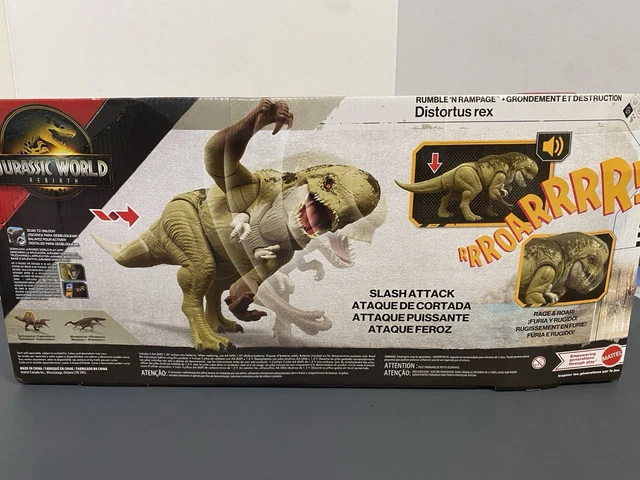 JURASSIC WORLD REBIRTH Distortus Rex Action Figure 22 Inch Rumble N ...