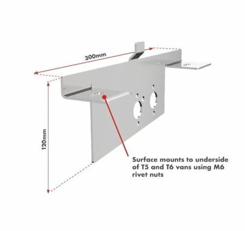 VW T5/T6 DIESEL Heater bracket or mount 316 stainless steel and A4 ...
