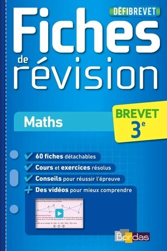 DEFIBREVET - FICHES de revision - Maths 3e de Collectif EUR 3,00 ...
