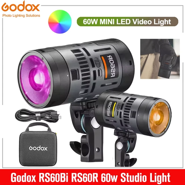 GODOX RS60BI RS60R Studio Light 60w RGB Bi-color Full-color LED Video ...