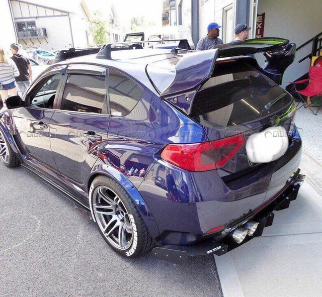 CARBON FIBER & FRP Rear Spoiler Wing For Subaru Impreza GRB WRX STI ...