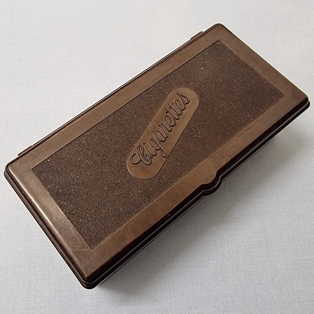 VINTAGE BROWN BAKELITE Cigarette Box £32.00 - PicClick UK