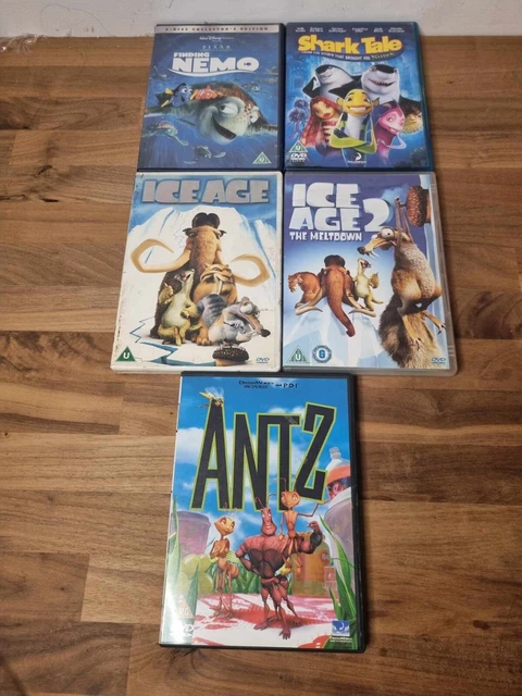 CHILDRENS DVDS BUNDLE, Ice Age, Ants, Nemo, Shark Tale £5.99 - PicClick UK