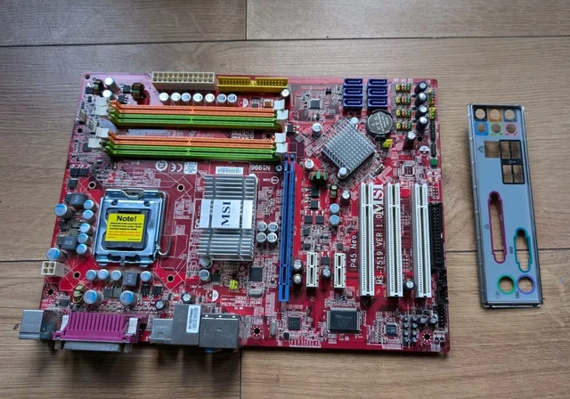MSI P45 NEO (MS-7519) Ver 1.0, Mainboard Intel Sockel 775 + I/O Shield ...
