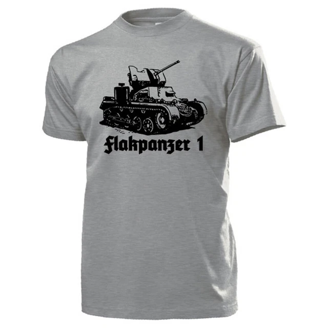 FLAKPANZER 1 PANZER 2cm Flak WK Selbstfahr-Flugabwehrgeschütz - T Shirt ...