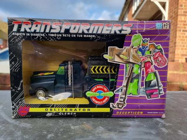 TRANSFORMERS G2 1991 OBLITERATOR Decepticon CLENCH / COLOSSUS Euro ...