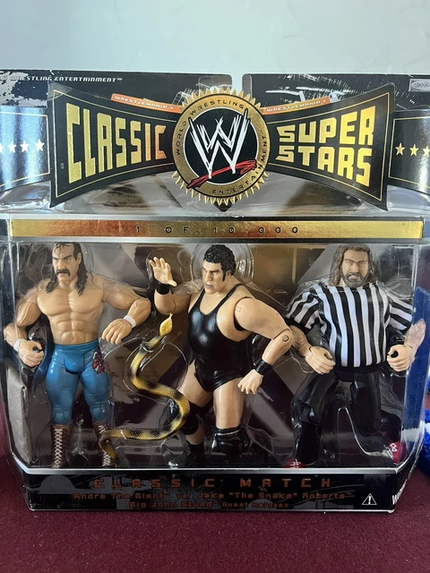 WWE CLASSIC SUPERSTARS Pack de 3 André The Giant, Jake The Snake, Big ...