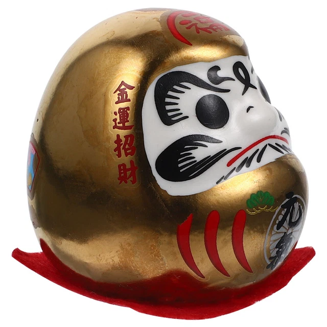 FIGURINES DE RICHESSE Statue Prospérité Mascotte Daruma Oeufs Du Dharma ...