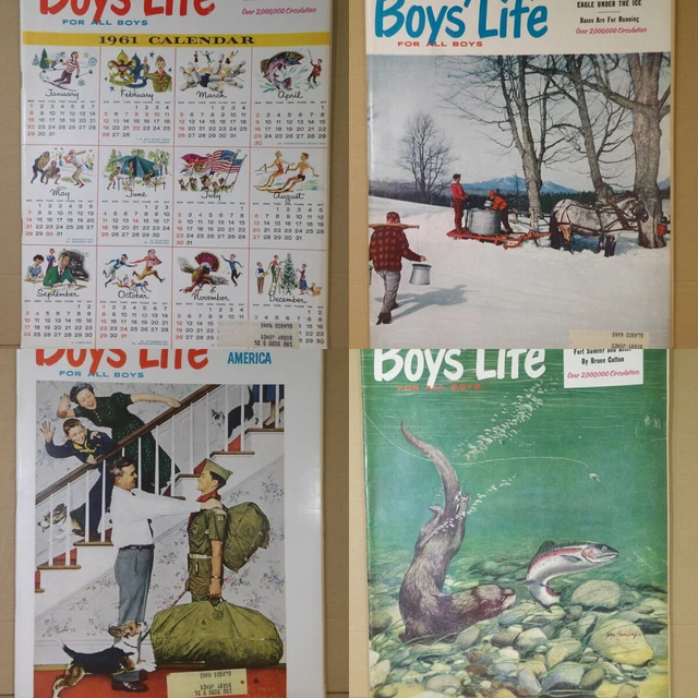 11 BOYS' LIFE Magazines January To October, December 1961 (Missing ...