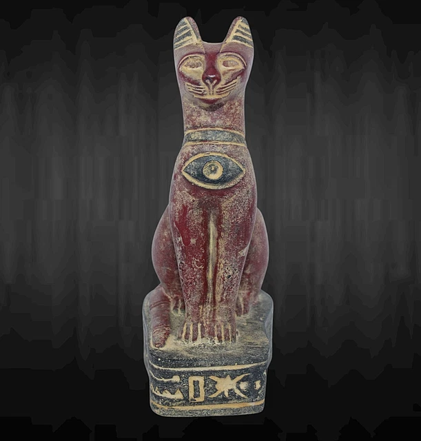 RARE ANCIENT EGYPTIAN ANTIQUE Bastet Cat Bast Statue with Horus Eye ...