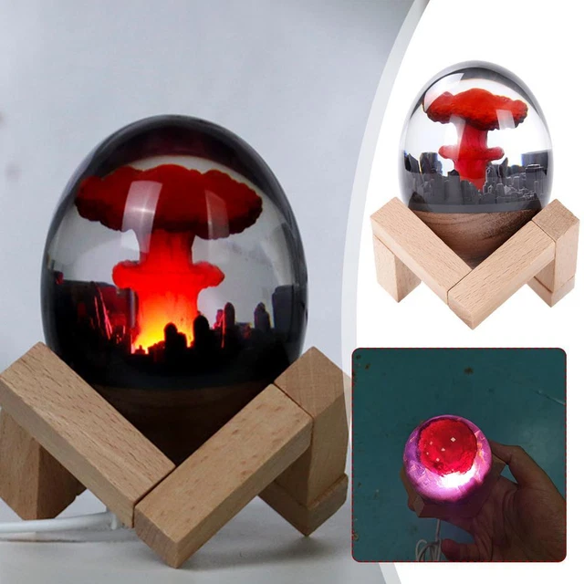 USB ATOMIC BOMB Nuclear Explosion Mushroom Cloud Night Light Decoration ...