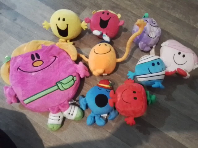 MR MEN LITTLE Miss Larger Soft Toy Plush Bundle X9 £29.99 - PicClick UK