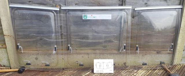 CARAVAN WINDOW - SET OF 3 FRONT WINDOWS - replacement conversion. £75. ...
