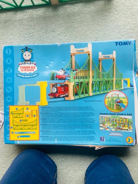 TOMY. THOMAS THE Tank Engine. Motor Road And Rail.. Suspension Bridge ...