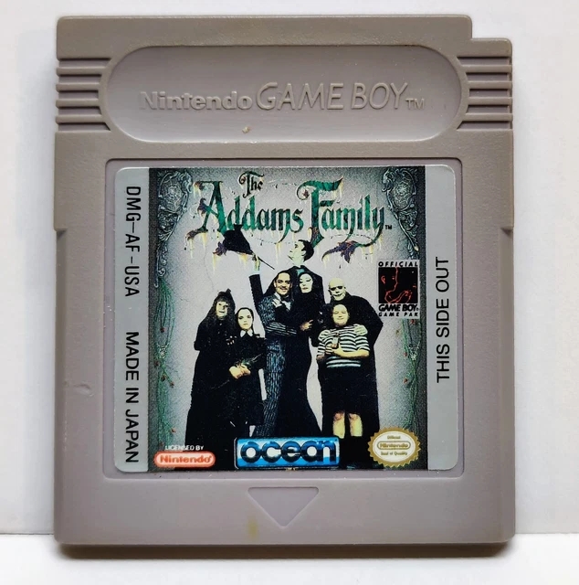 NINTENDO GAME BOY The Addams Family 1991 Ocean Software $12.95 - PicClick