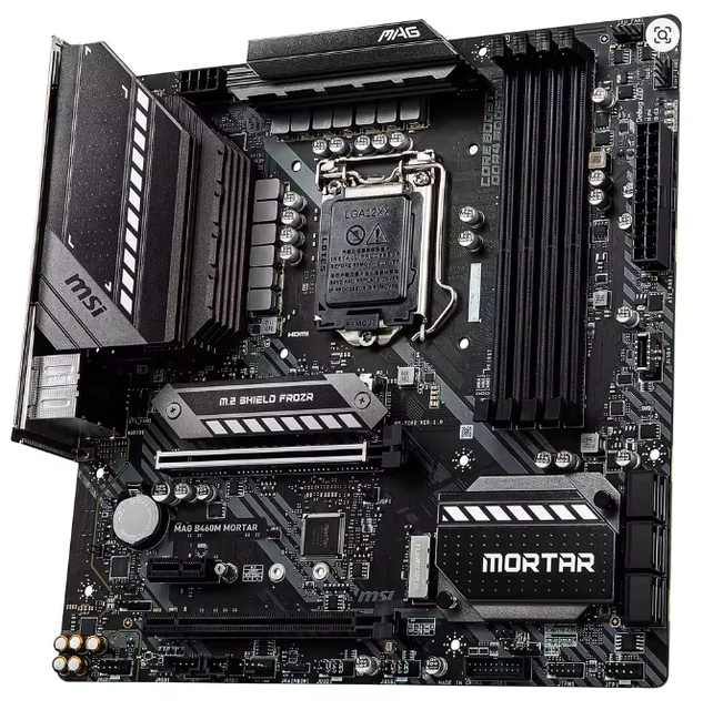 MSI MAG B460M Mortar Gaming Motherboard (mATX, 10th Gen Intel Core, LGA ...