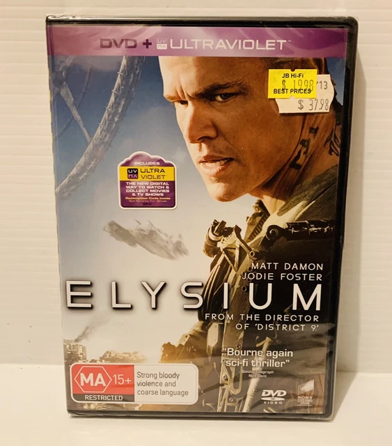 ELYSIUM - MATT Damon, Jodie Foster, Sharlto Copley - New & Sealed DVD ...