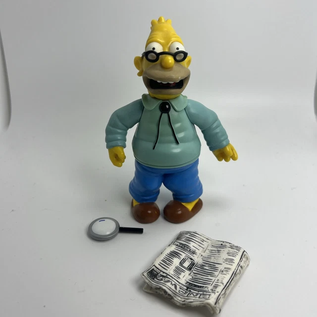 PLAYMATES INTERACTIVE THE Simpsons Series 1 Grampa Abe Simpson Action ...