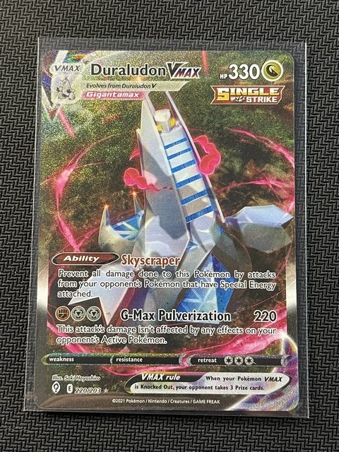 POKEMON CARD DURALUDON Vmax Evolving Skies SWSH Full Art Alt Art Rare 220/203 $36.00 - PicClick AU