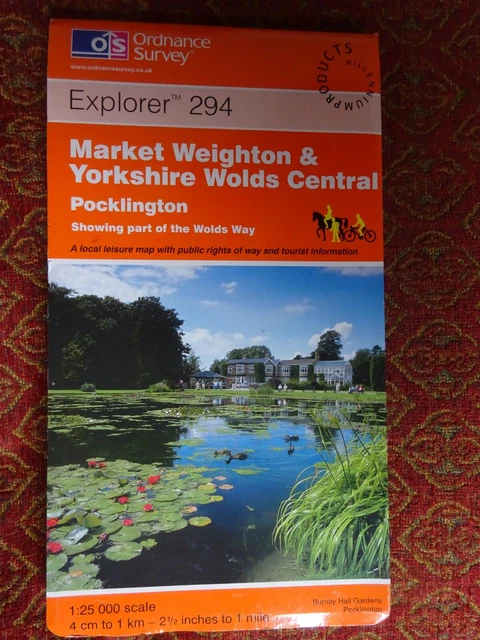 OS MAP MARKET Weighton Pocklington Millington Bishop Wilton Huggate ...