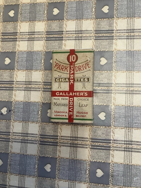 OLD VINTAGE GALLAGHER empty Park Drive 10 cigarette packet £6.95 ...